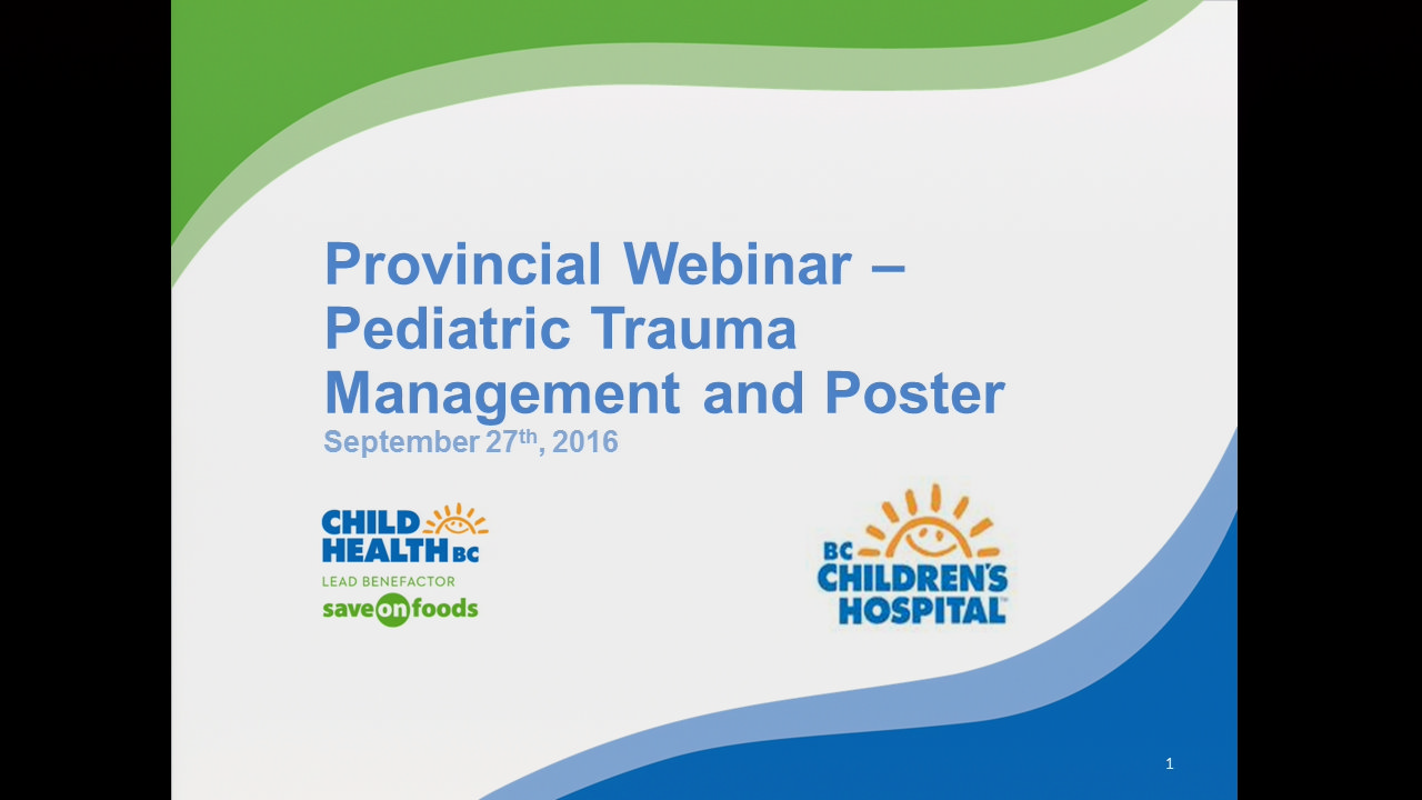 Management of Major Pediatric Trauma